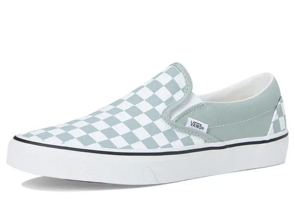 VANS Classic Slip-on Checkerboard Sneakers - Green