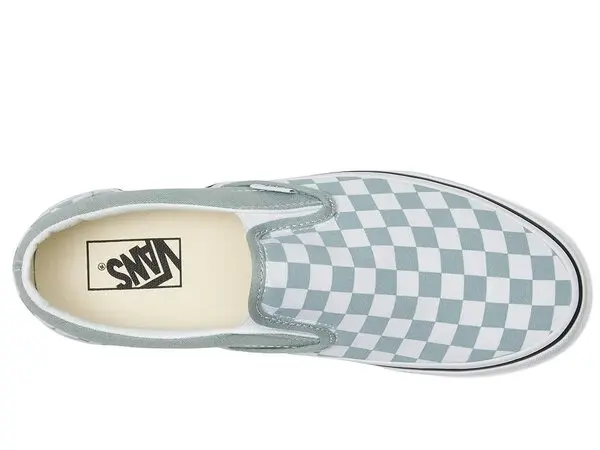 VANS Classic Slip-on Checkerboard Sneakers - Green
