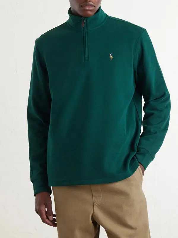 Polo Ralph Lauren Cotton Half-zip Sweater - Green