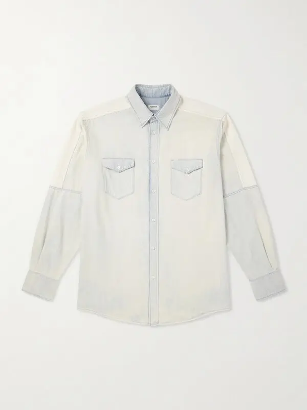 GHIAIA Washed Denim Shirt