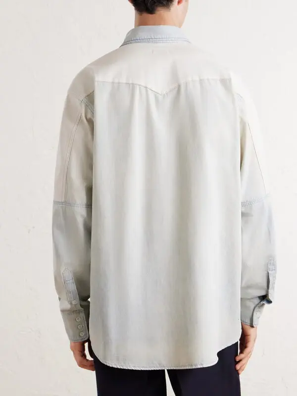 GHIAIA Washed Denim Shirt