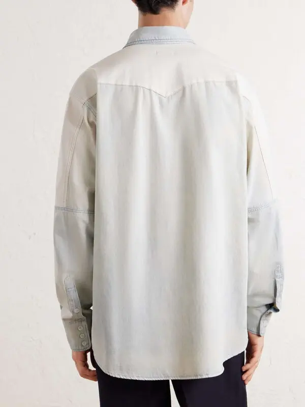 GHIAIA Washed Denim Shirt