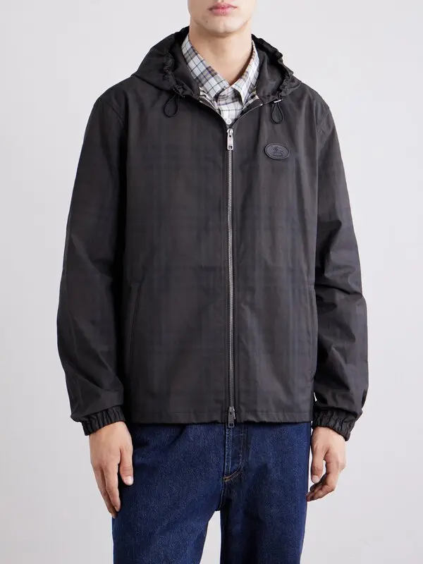 Burberry Checked Cotton Jacket