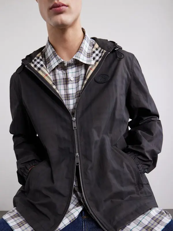 Burberry Checked Cotton Jacket