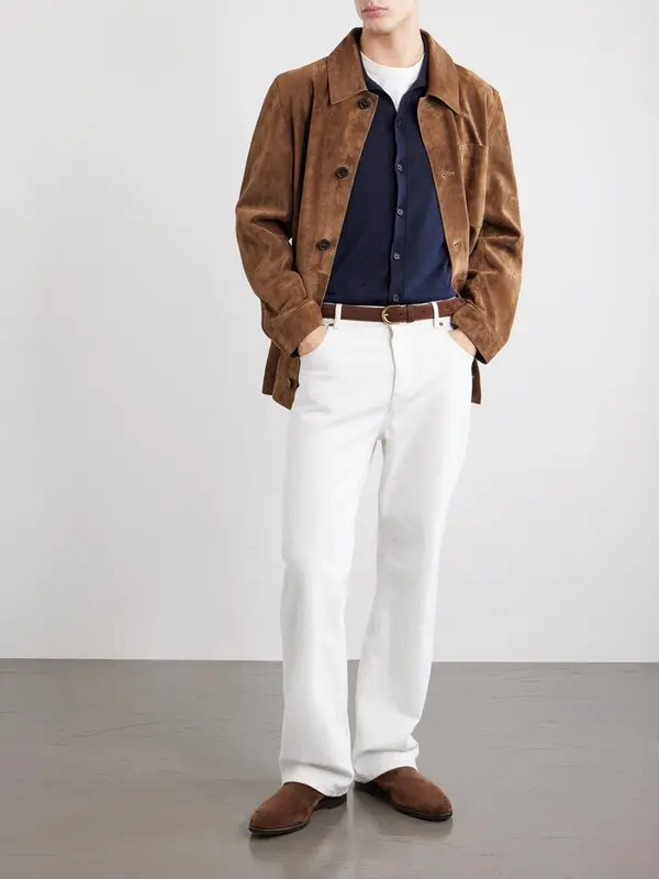 Caruso Silk And Cotton-blend Cardigan - Blue