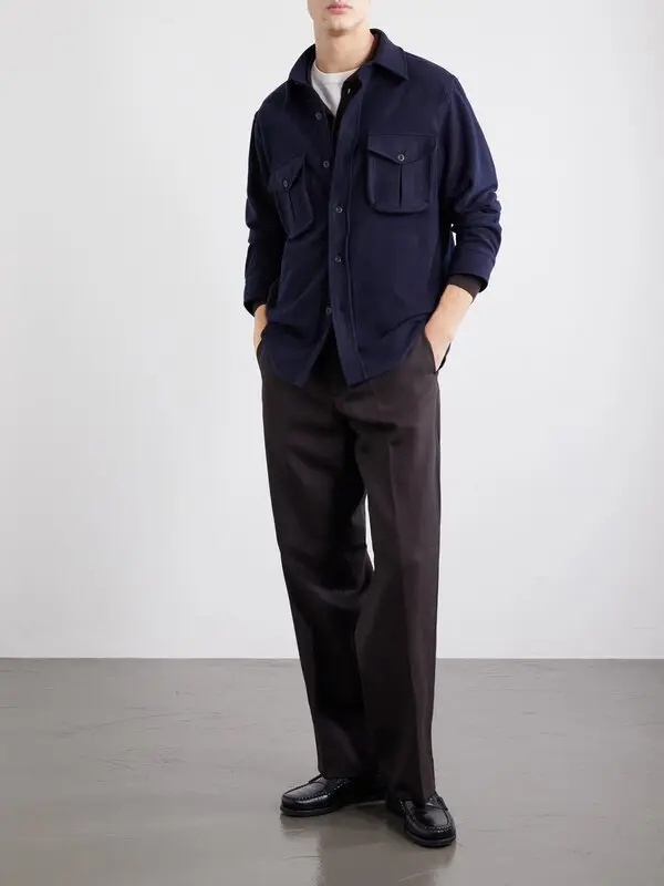 Caruso Brushed Wool Overshirt
