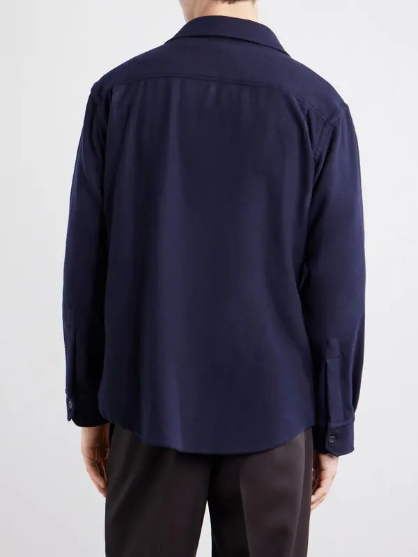 Caruso Brushed Wool Overshirt
