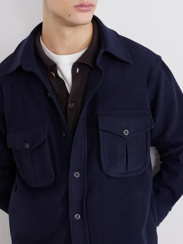Caruso Brushed Wool Overshirt