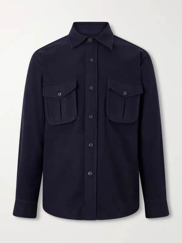 Caruso Brushed Wool Overshirt
