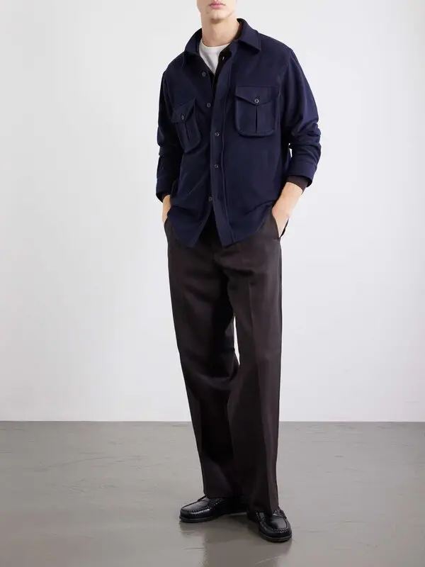 Caruso Brushed Wool Overshirt