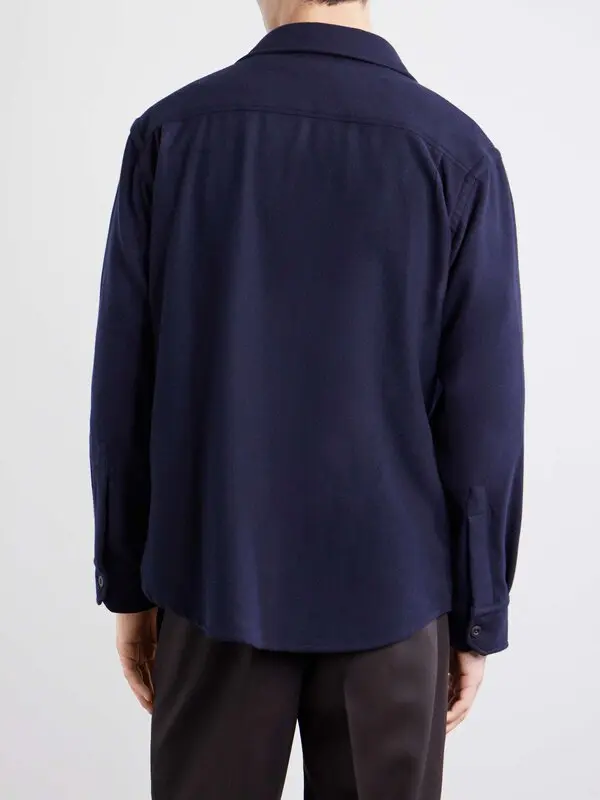 Caruso Brushed Wool Overshirt