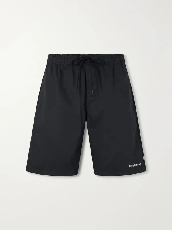 NEIGHBORHOOD Logo Embroidered Shell Shorts