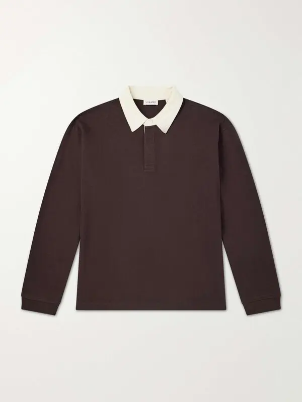 FRAME Cotton-jersey Polo Shirt