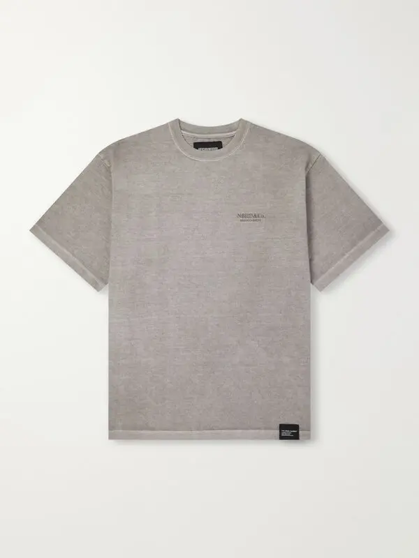 NEIGHBORHOOD Logo-embroidered Cotton-jersey T-shirt