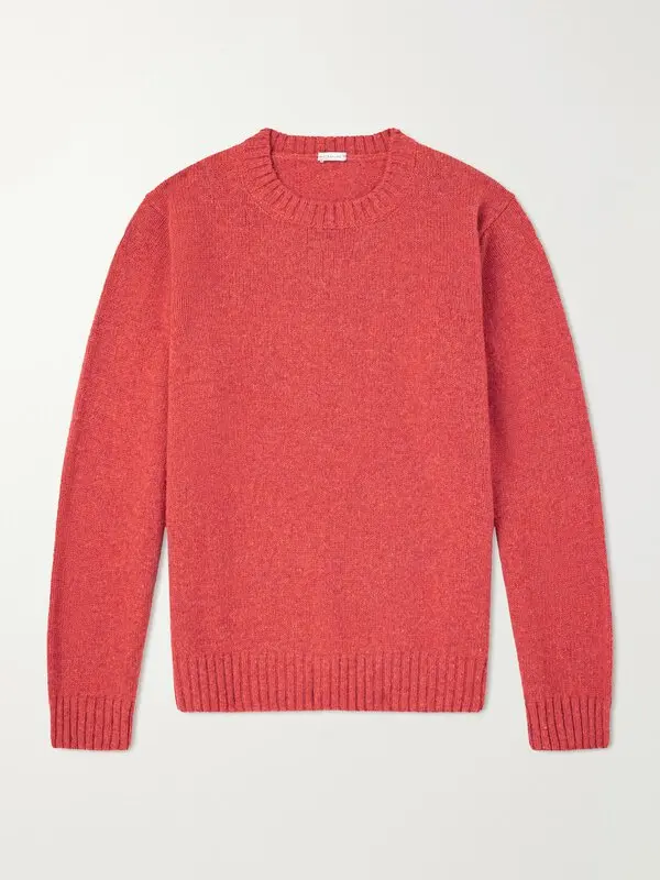Caruso Crewneck Shetland Wool Sweater