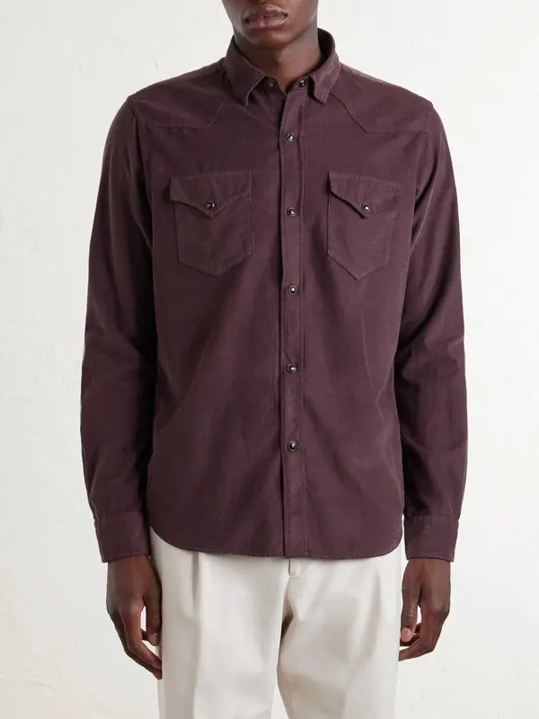Canali Cotton-corduroy Shirt