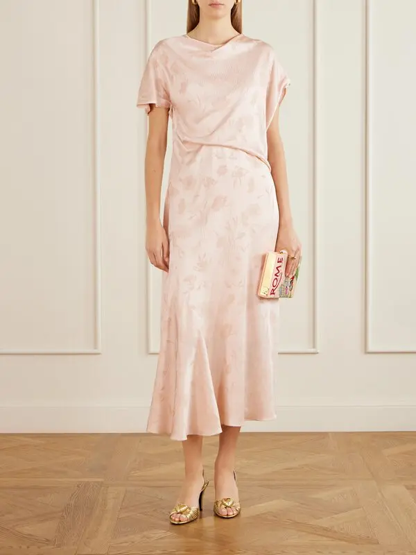 OLYMPIA LE-TAN Rome Embroidered Book Clutch - Pink
