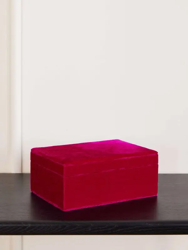 Sophie Bille Brahe Trésor Velvet Jewelry Box - Red