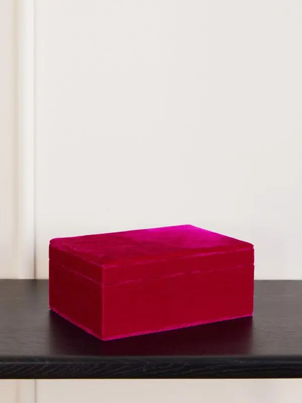 Sophie Bille Brahe Trésor Velvet Jewelry Box - Red