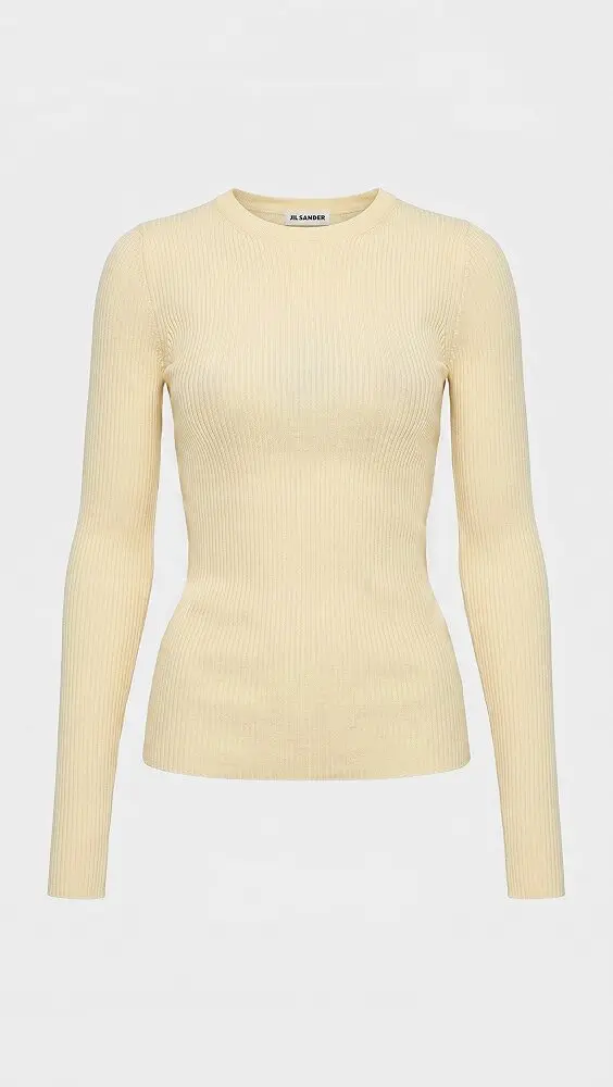 JIL SANDER Crew Neck Wool Sweater
