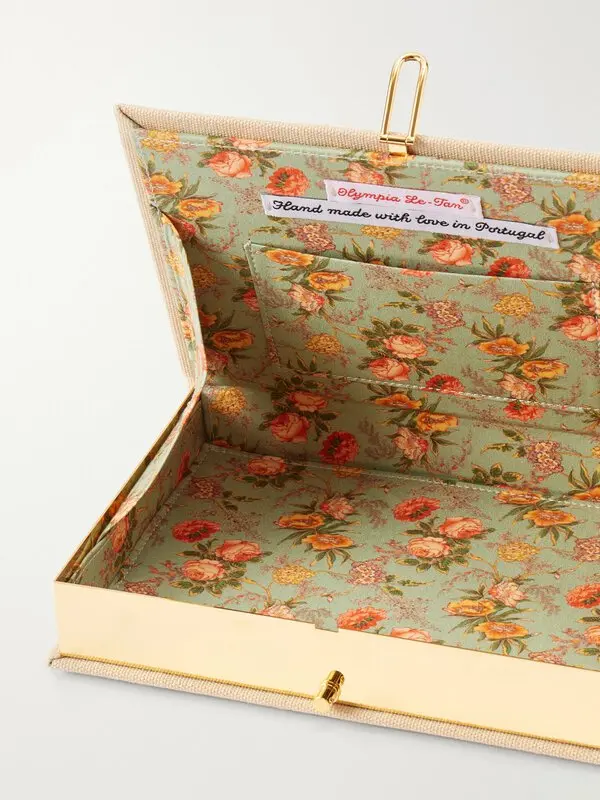 OLYMPIA LE-TAN Embroidered Tulip Clutch - Pink