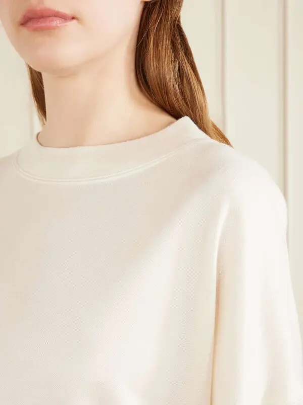 Khaite Dylan Silk Sweatshirt