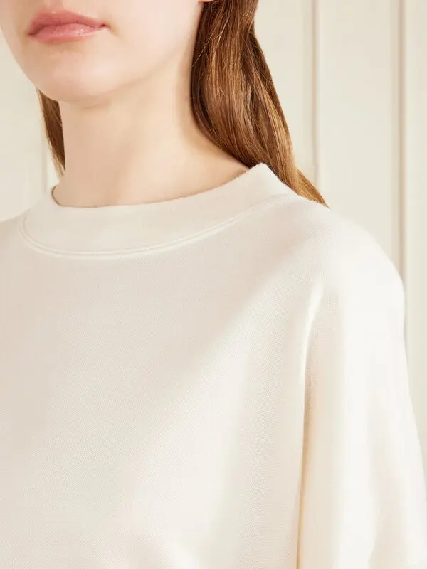 Khaite Dylan Silk Sweatshirt