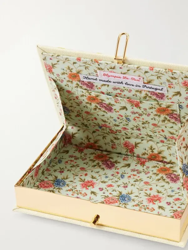 OLYMPIA LE-TAN Embroidered Brunch Club Book Clutch - Multi