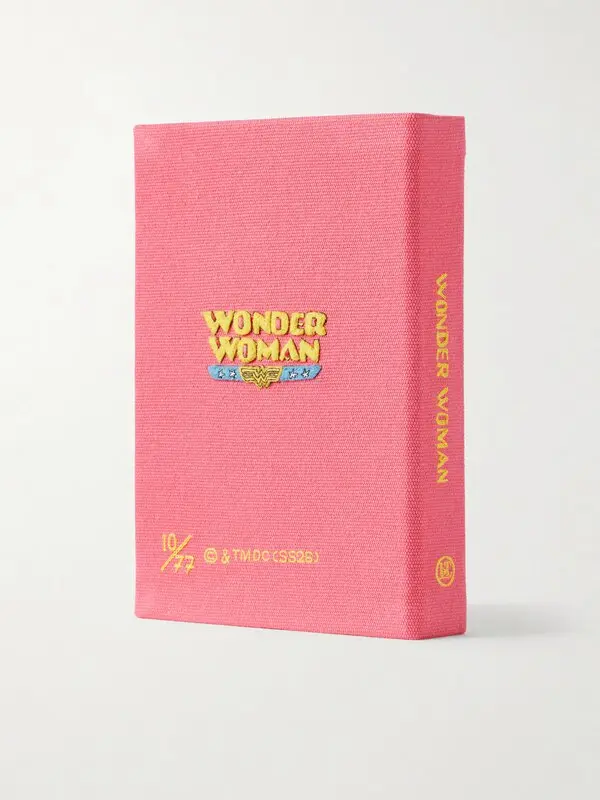 OLYMPIA LE-TAN Wonder Embroidered Canvas Clutch