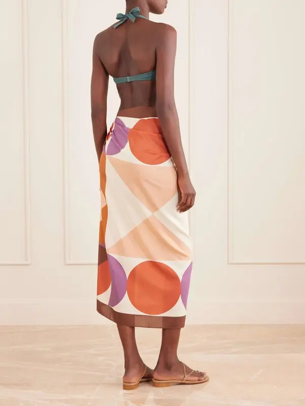ERES Luisa Printed Cotton And Silk-blend Sarong