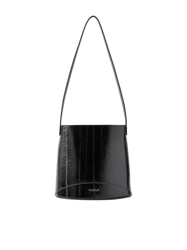 NEOUS Pardalis 2.0 Eel-effect Leather Shoulder Bag - Black