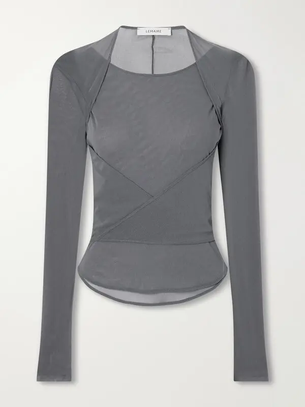 LEMAIRE Ballerina Layered Mesh Top