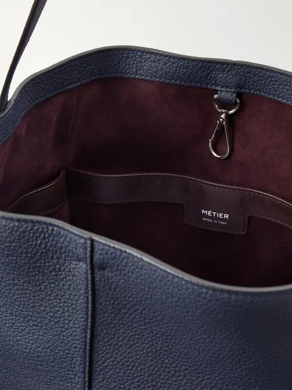 METIER Tilt 22 Textured Leather Shoulder Bag