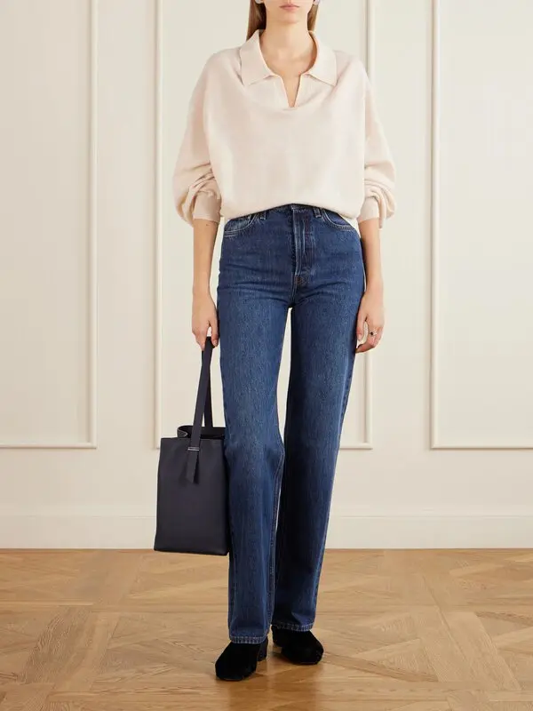 METIER Tilt 22 Textured Leather Shoulder Bag