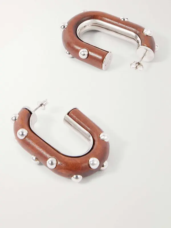 Rabanne Embellished Silver-tone Earrings