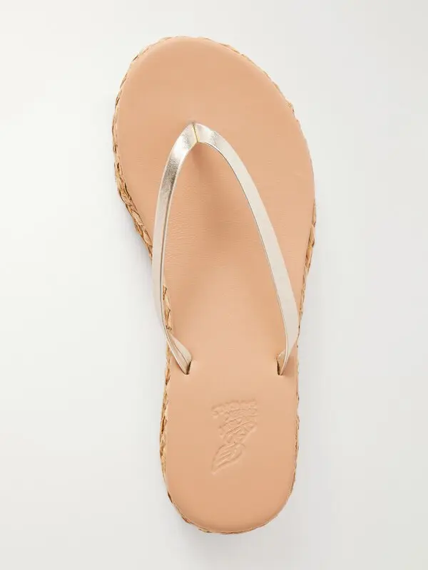 ANCIENT GREEK SANDALS Saionara Braided Raffia Wedge Sandals