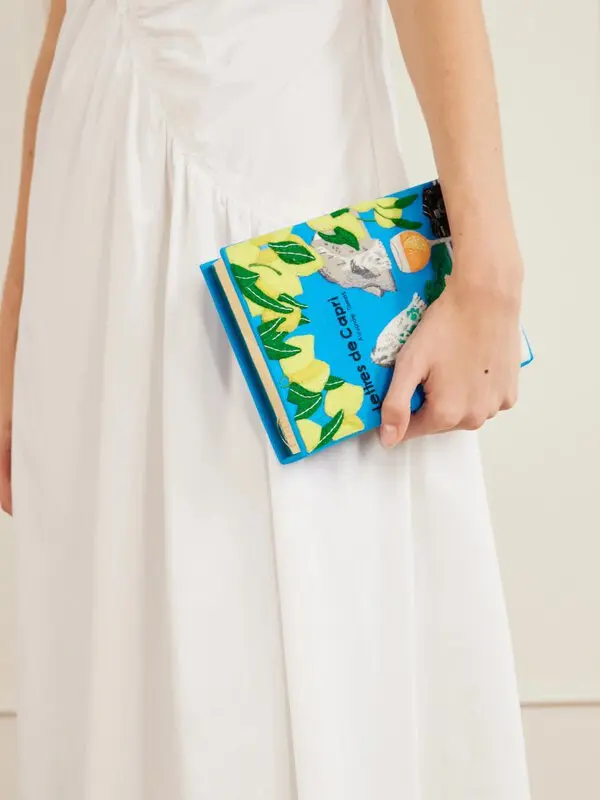 OLYMPIA LE-TAN Embroidered Canvas Clutch