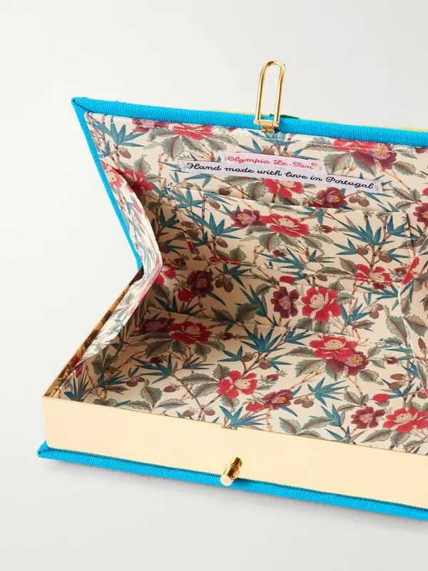 OLYMPIA LE-TAN Embroidered Canvas Clutch