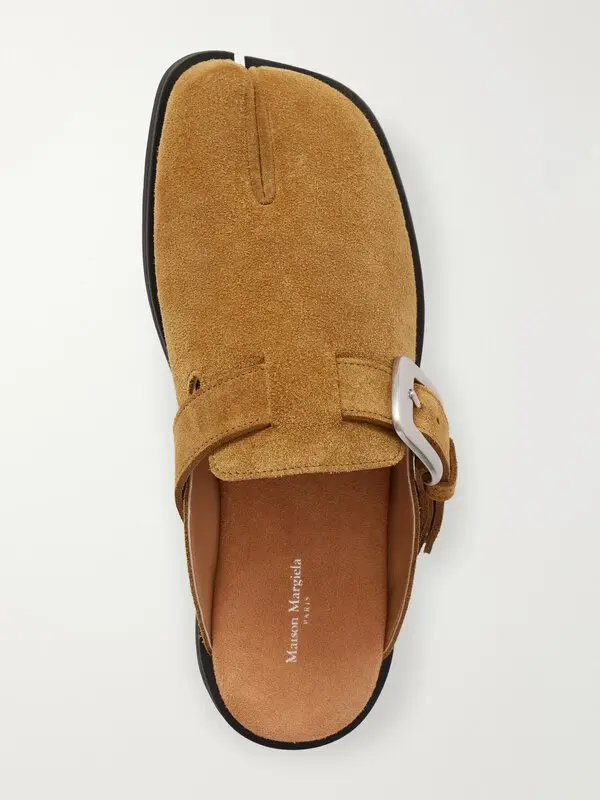 MAISON MARGIELA Tabi Suede Clogs - Yellow