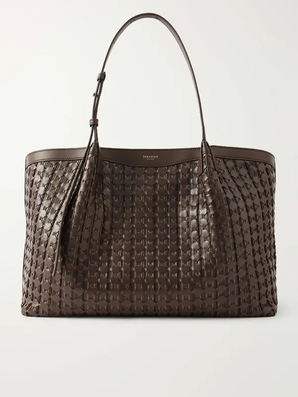 SERAPIAN Secret Mosaico Leather Tote