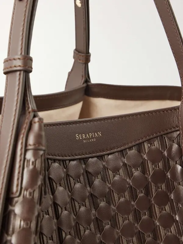 SERAPIAN Secret Mosaico Leather Tote