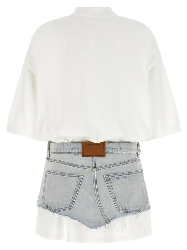 Alexander Wang Hybrid Denim Polo Dress