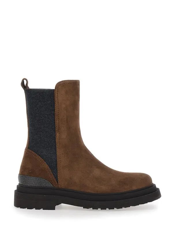 Brunello Cucinelli Suede Ankle Boots - Multicolor