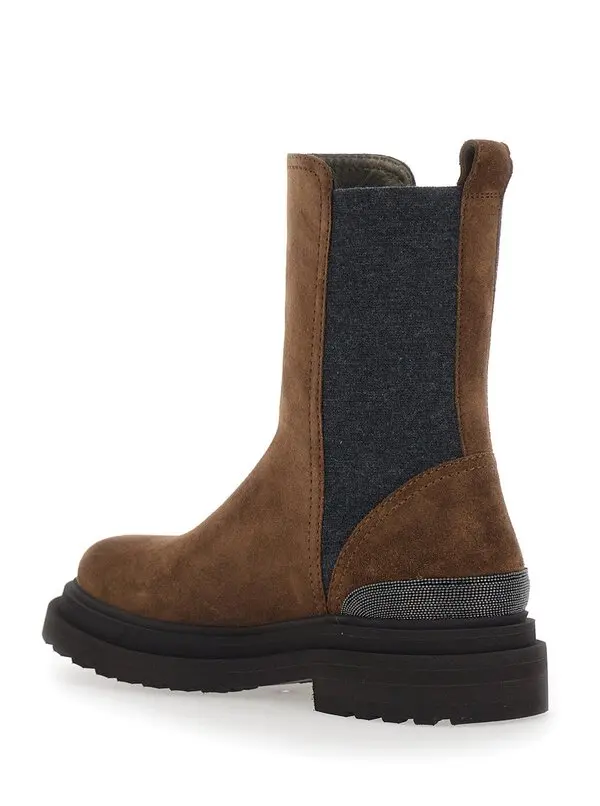 Brunello Cucinelli Suede Ankle Boots - Multicolor