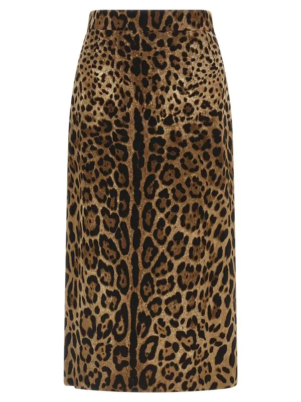 Dolce & Gabbana Leo' Skirt - Brown