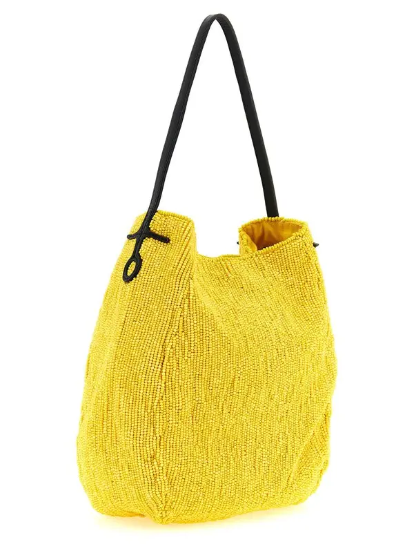 JW Anderson Bulb' Small Beaded Shoulder Bag - Yellow
