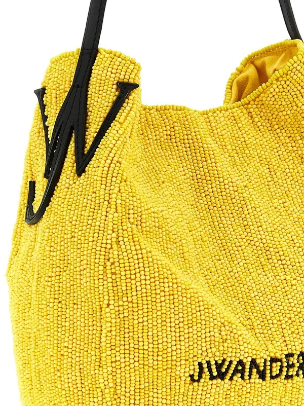 JW Anderson Bulb' Small Beaded Shoulder Bag - Yellow