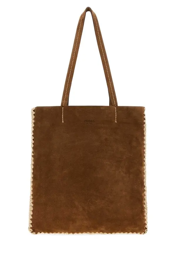 Prada Suede Large Shopping Bag