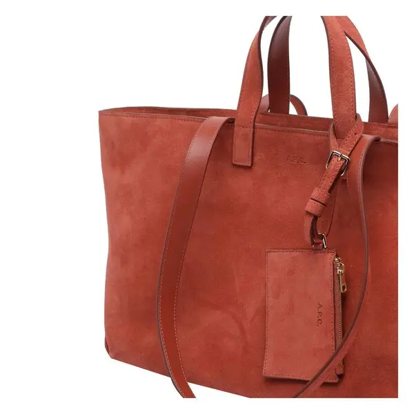 A.p.c. Calf Leather Shoulder Bag - Red