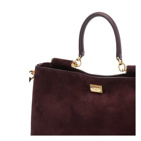 Dolce & Gabbana Medium Suede Vittoria Handbag